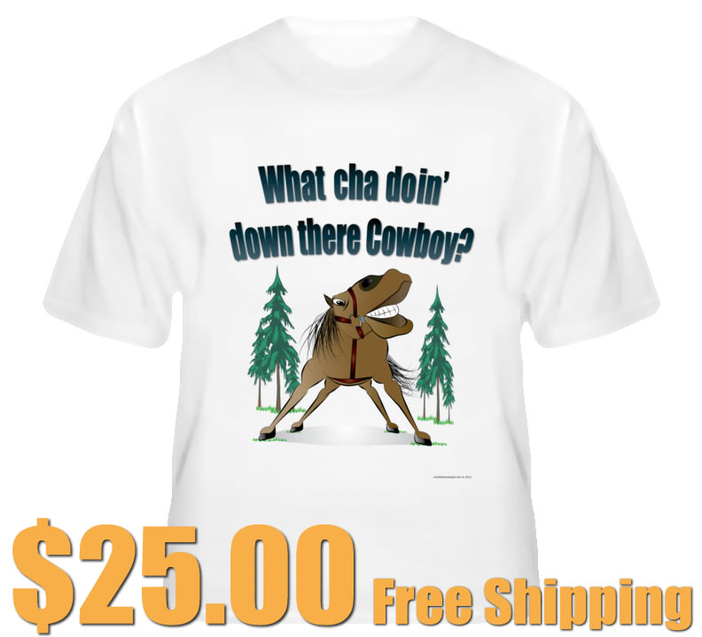 What Cha Doin' Down There Cowboy? Get Well Soon T-Shirt | Buy Yours Today!